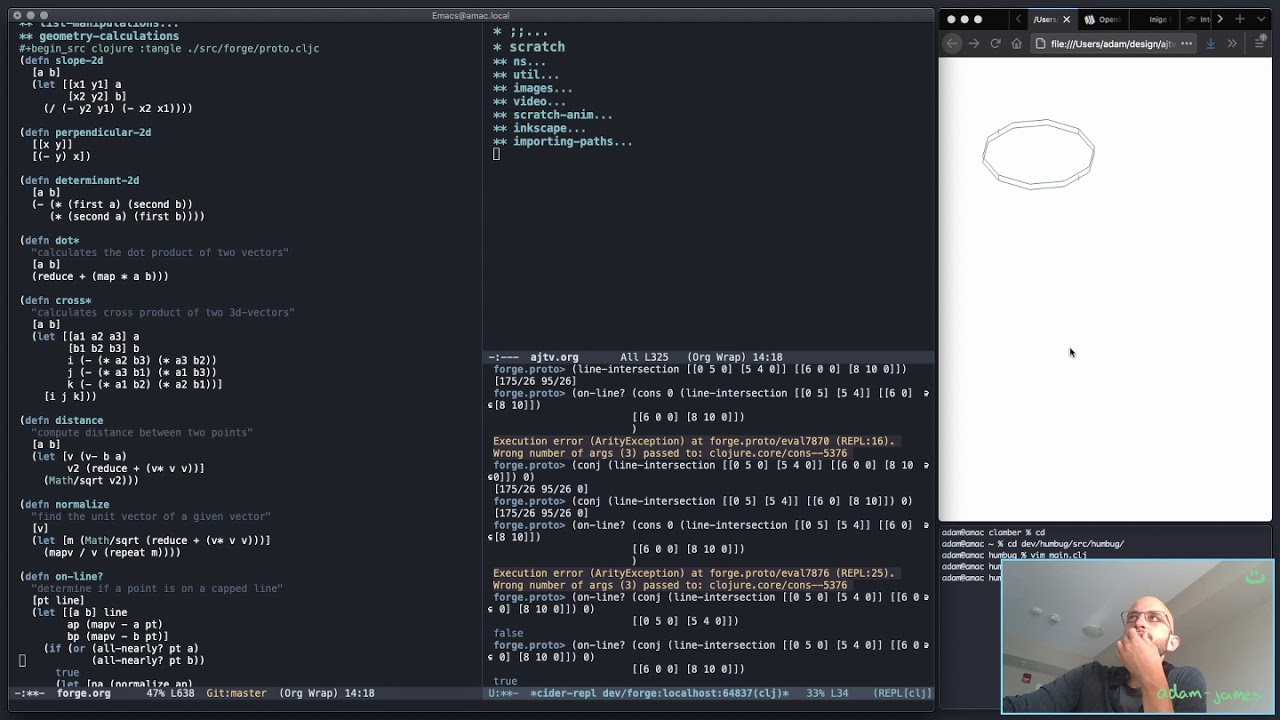 Polygon Intersections Clojure Dev Vod 66 Youtube