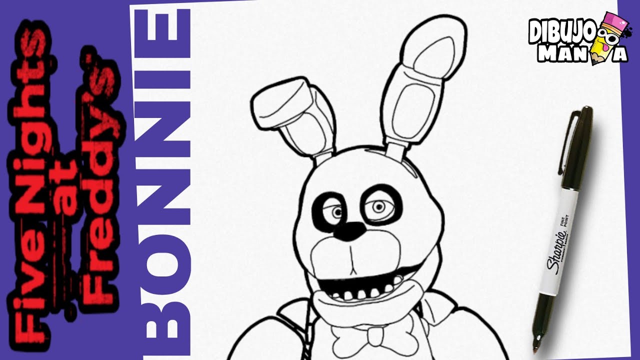 Como Dibujar A Bonnie De Fnaf Paso A Paso Easy Draw Bonnie From Fnaf