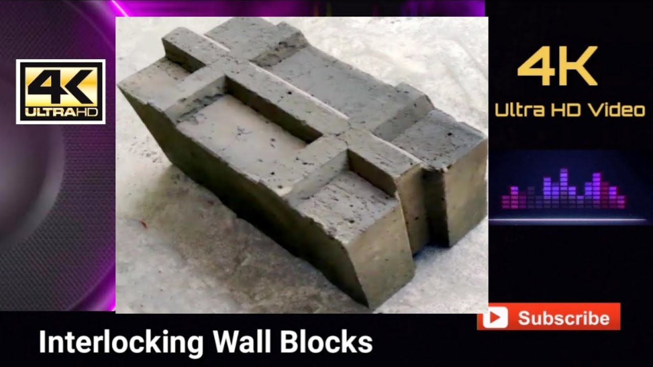 Interlocking Wall Block Interlocking Brick Youtube