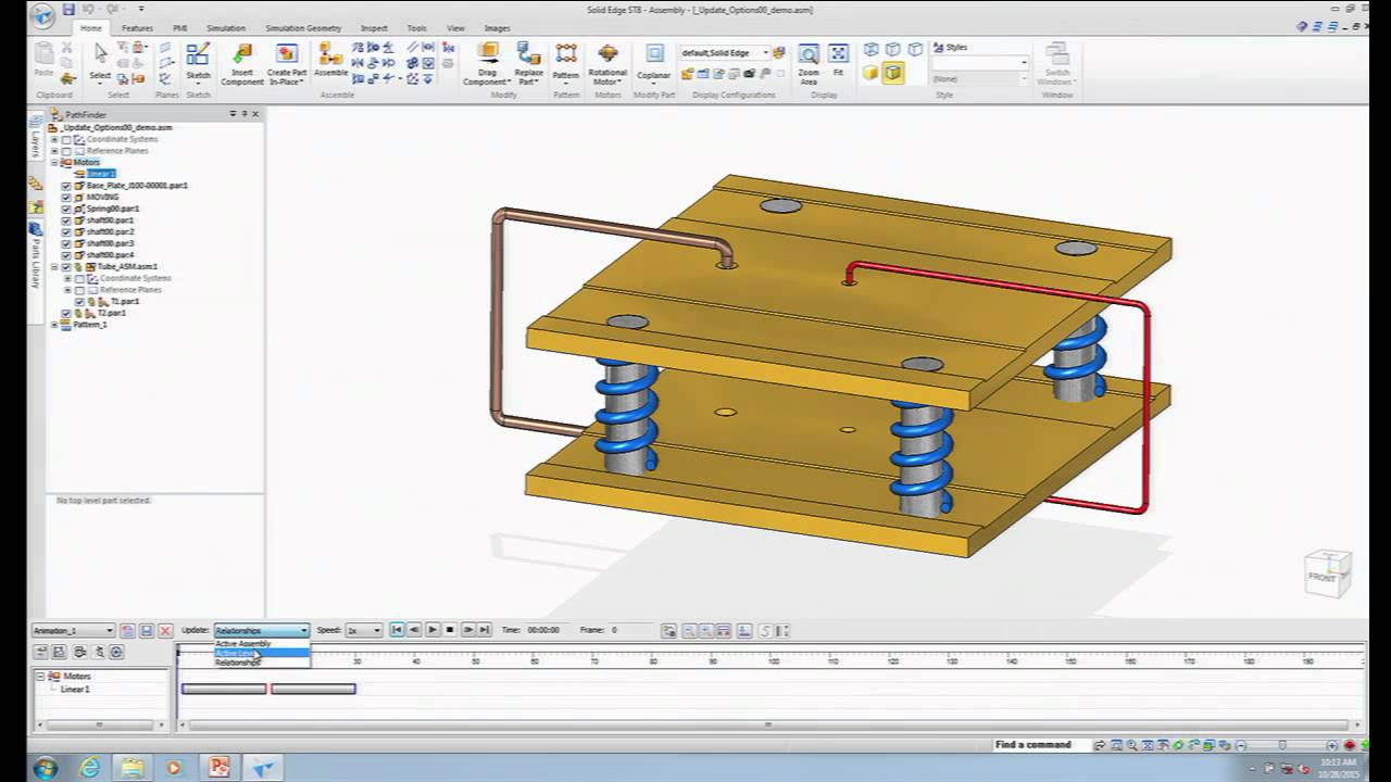 Assembly Animation Solid Edge University Session Youtube