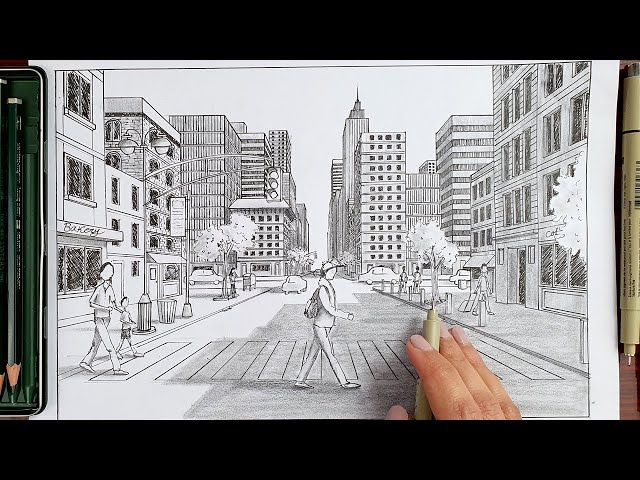 One Point Perspective Drawings Striplett1439s Blog 1 Point Perspective