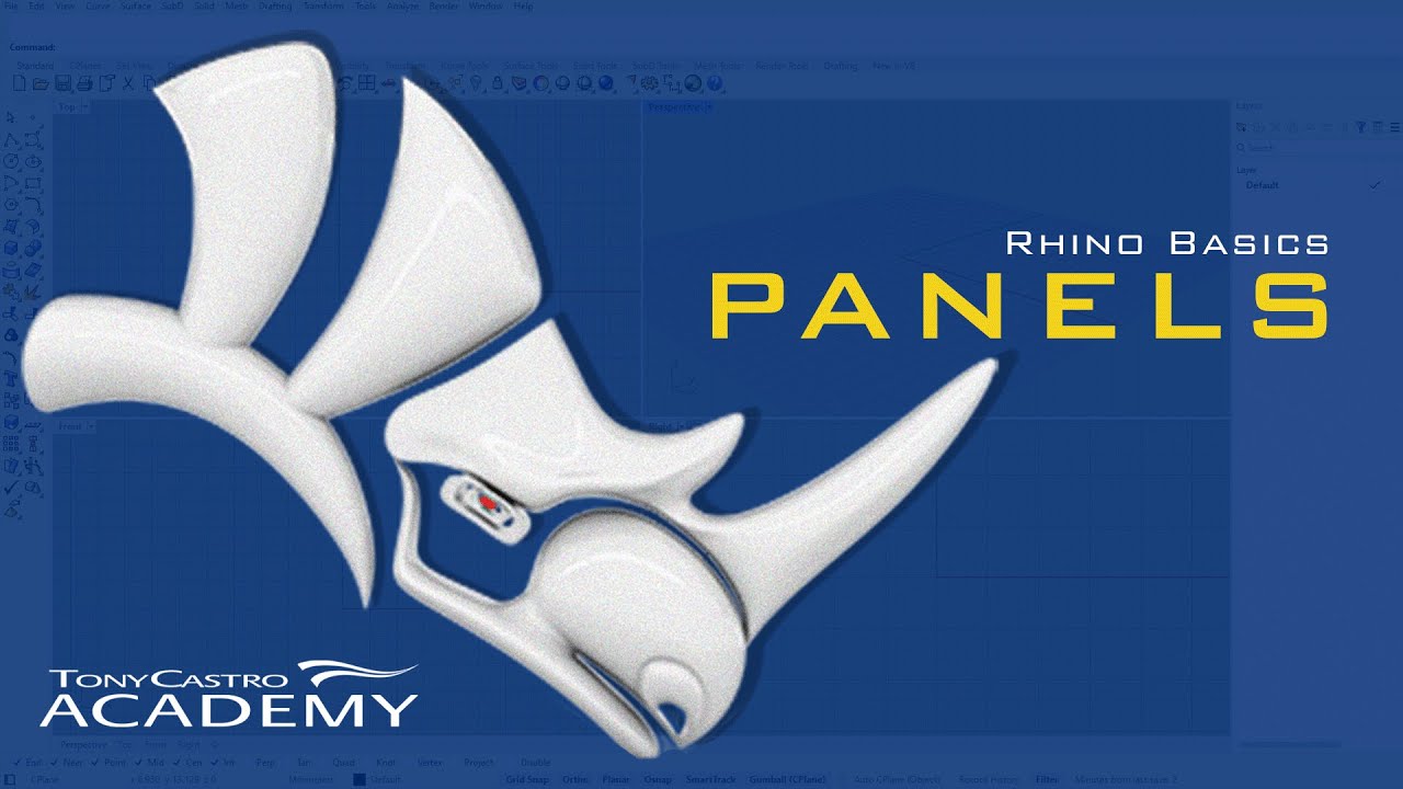 Panels Rhinoceros 3d Youtube