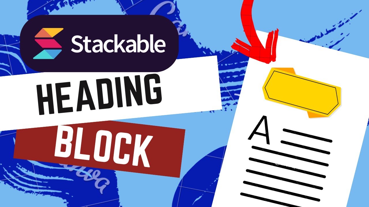 Stackable Blocks Heading Youtube