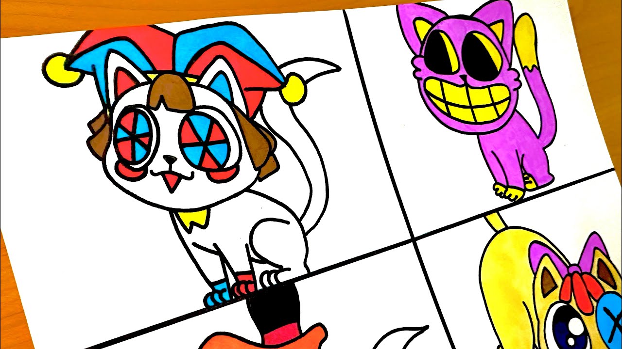 Drawing The Amazing Digital Circus But Cats Youtube