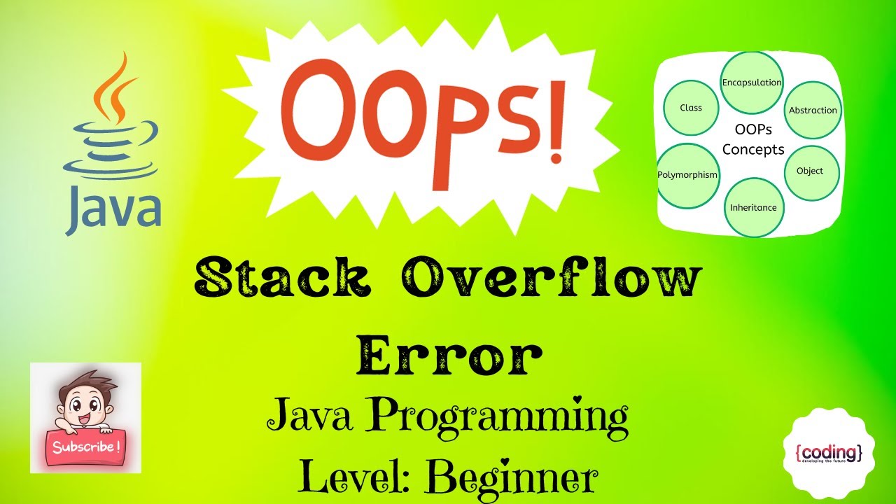 1 2 Java Tutorial Understand Errors In Java Stackoverflow Error