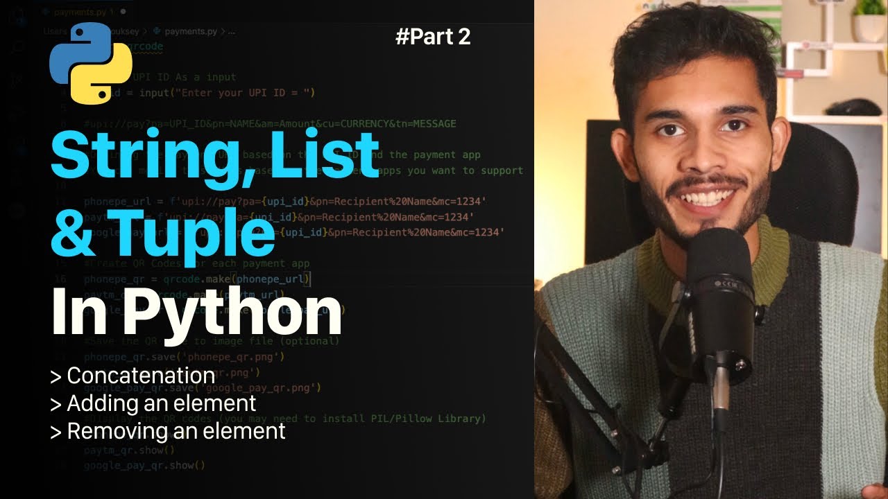 Part 2 String List Tuple Python For Beginners Data Types In