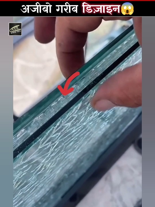 Made A Design By Cracking The Glass Shorts Youtubeshorts Facts