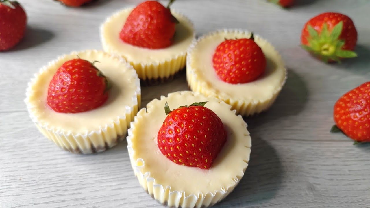 Easy Mini Cheesecakes Recipe No Mixer Needed Youtube