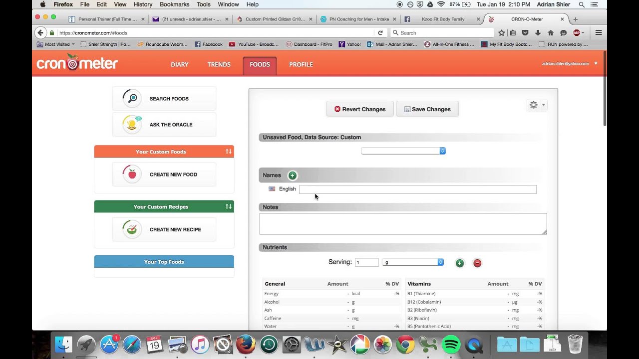 Cronometer Tutorial Youtube