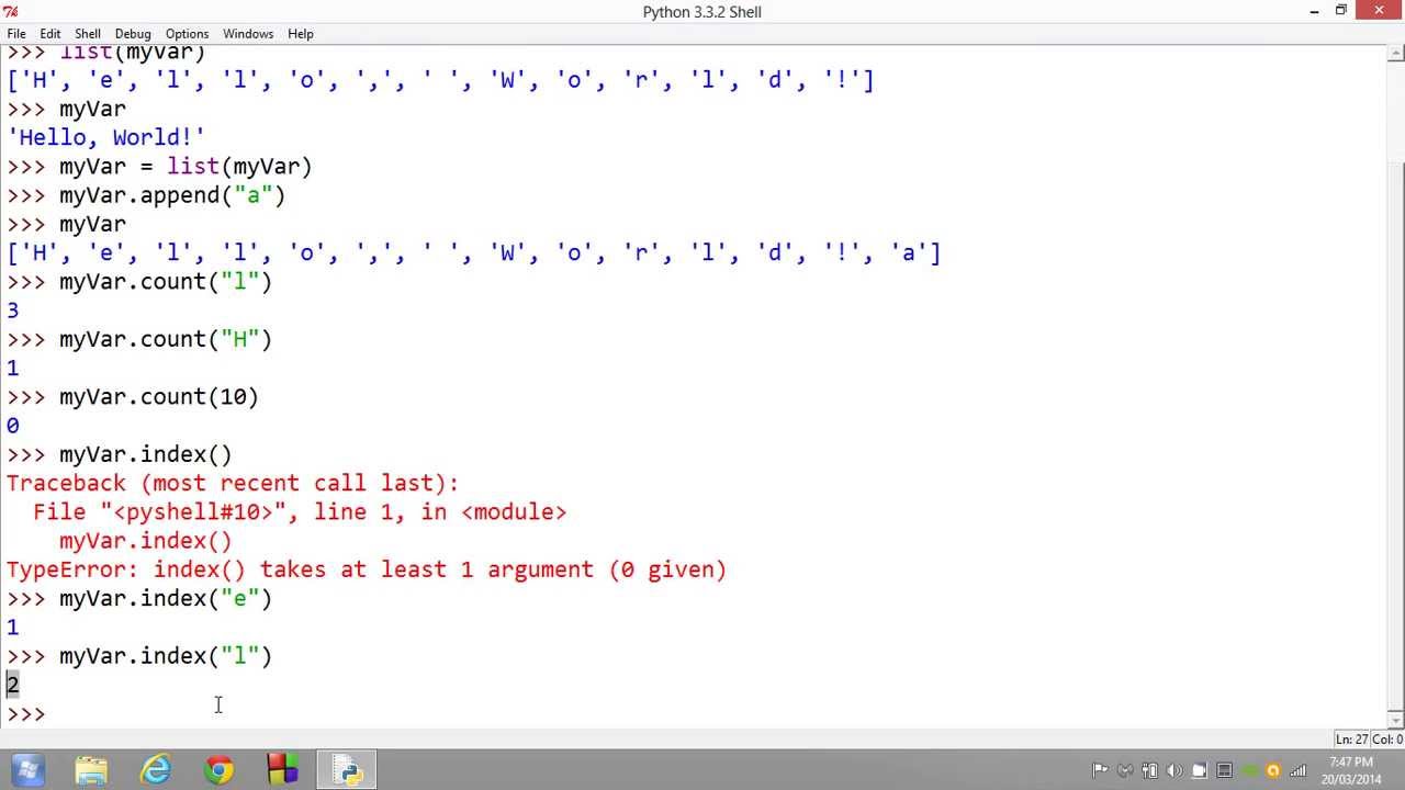 Python Tutorial 13 List Functions Youtube