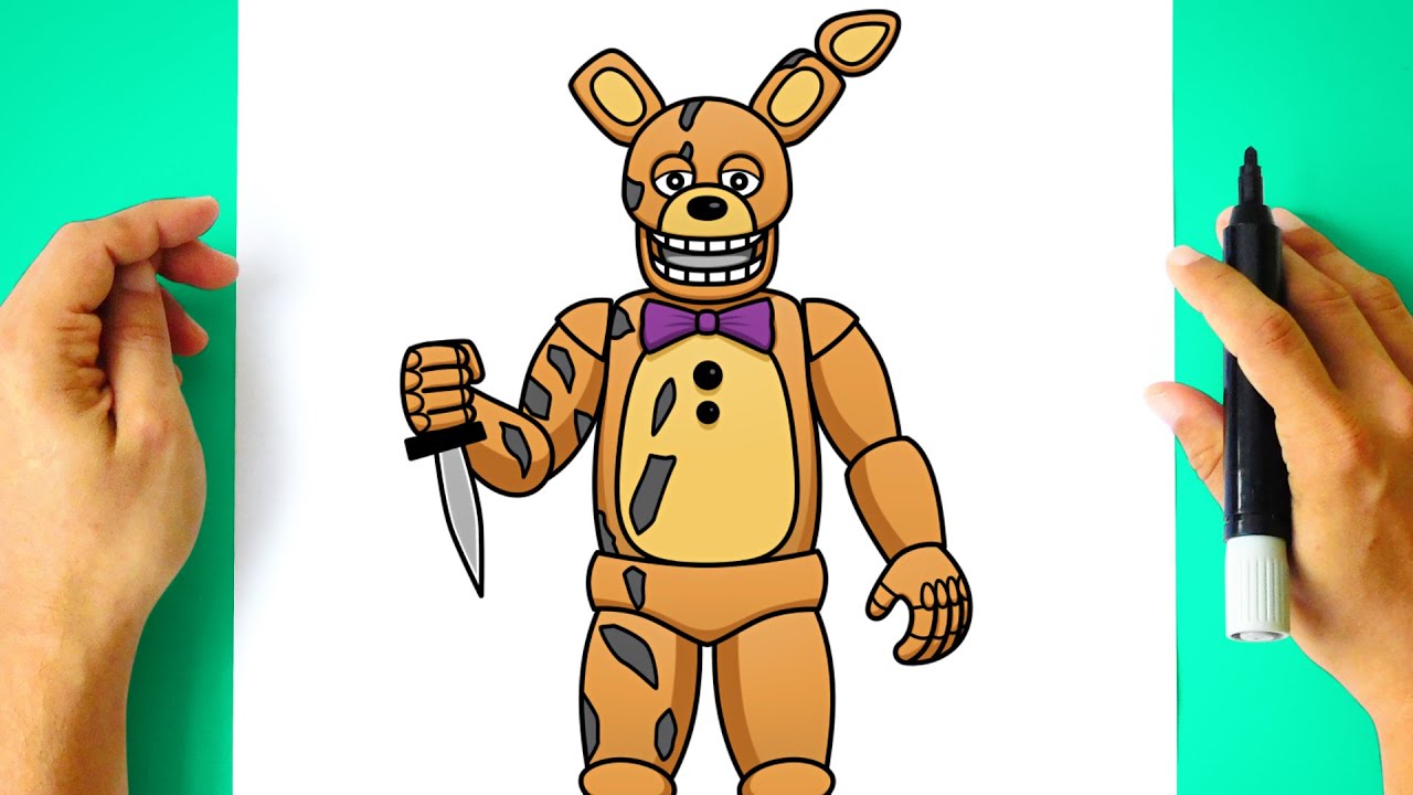 Como Desenhar O Spring Bonnie Como Dibujar A Spring Bonnie Five