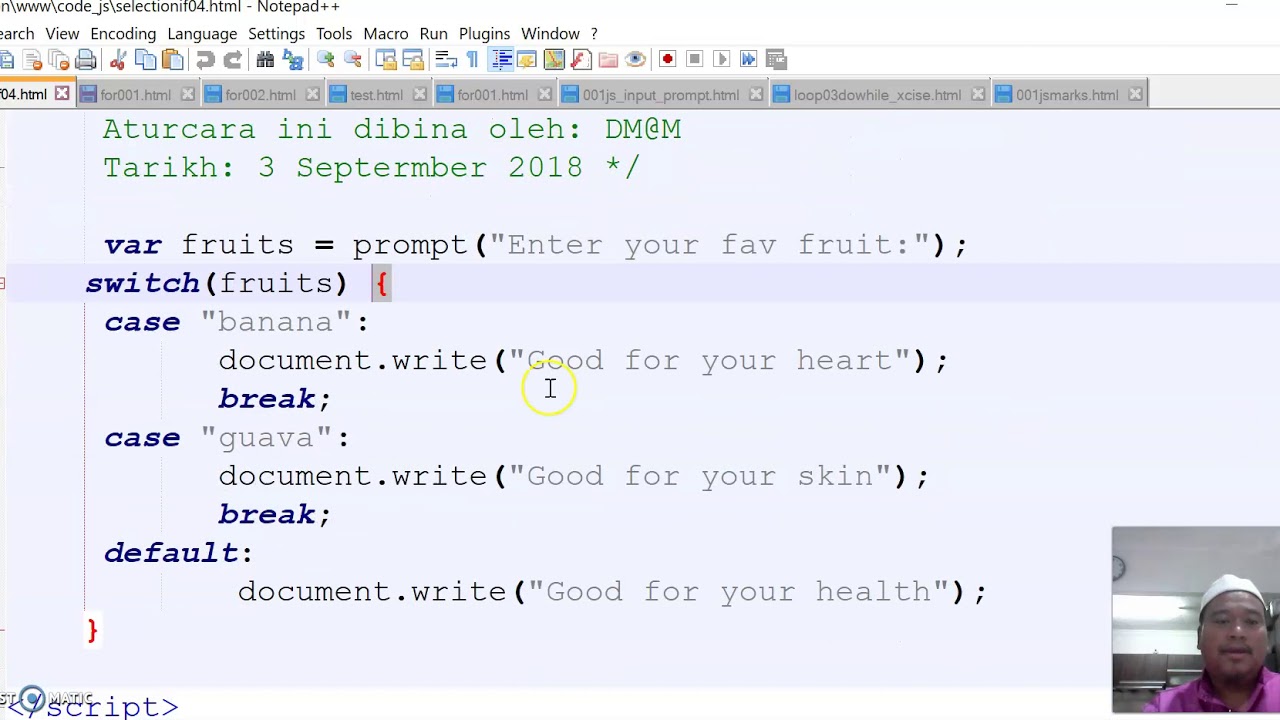 Js Switch Case Youtube