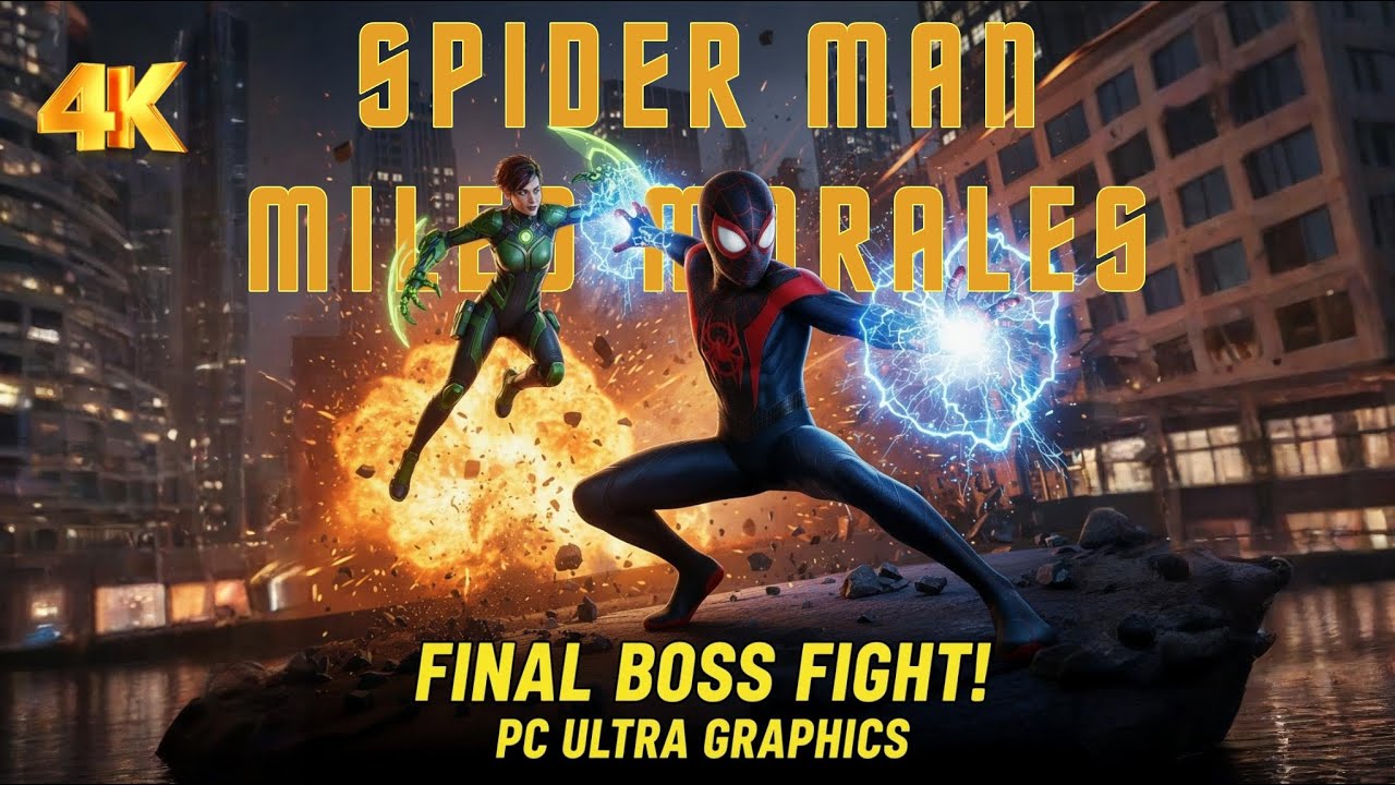 Spider Man Miles Morales The Final Boss Fight Vs Tinkerer 4k Pc