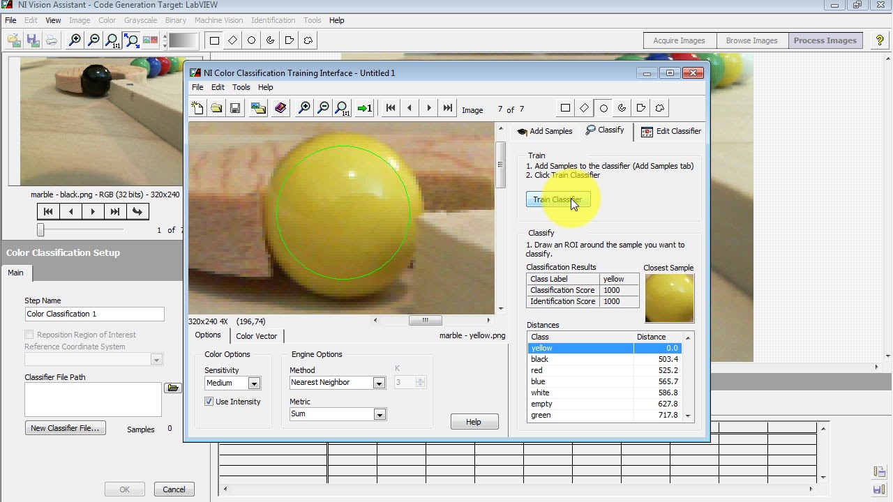 Ni Vision Classify Colors Youtube