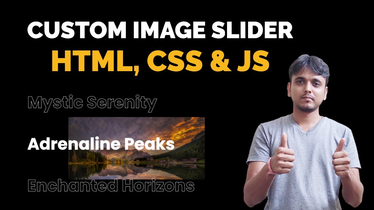 How To Create An Image Slider In Html Css Js Step By Step