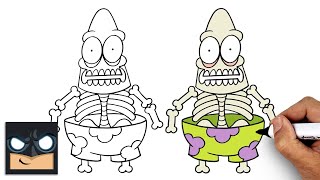 How To Draw Patrick Star Spongebob Sketch Tutorial Videos For Kids