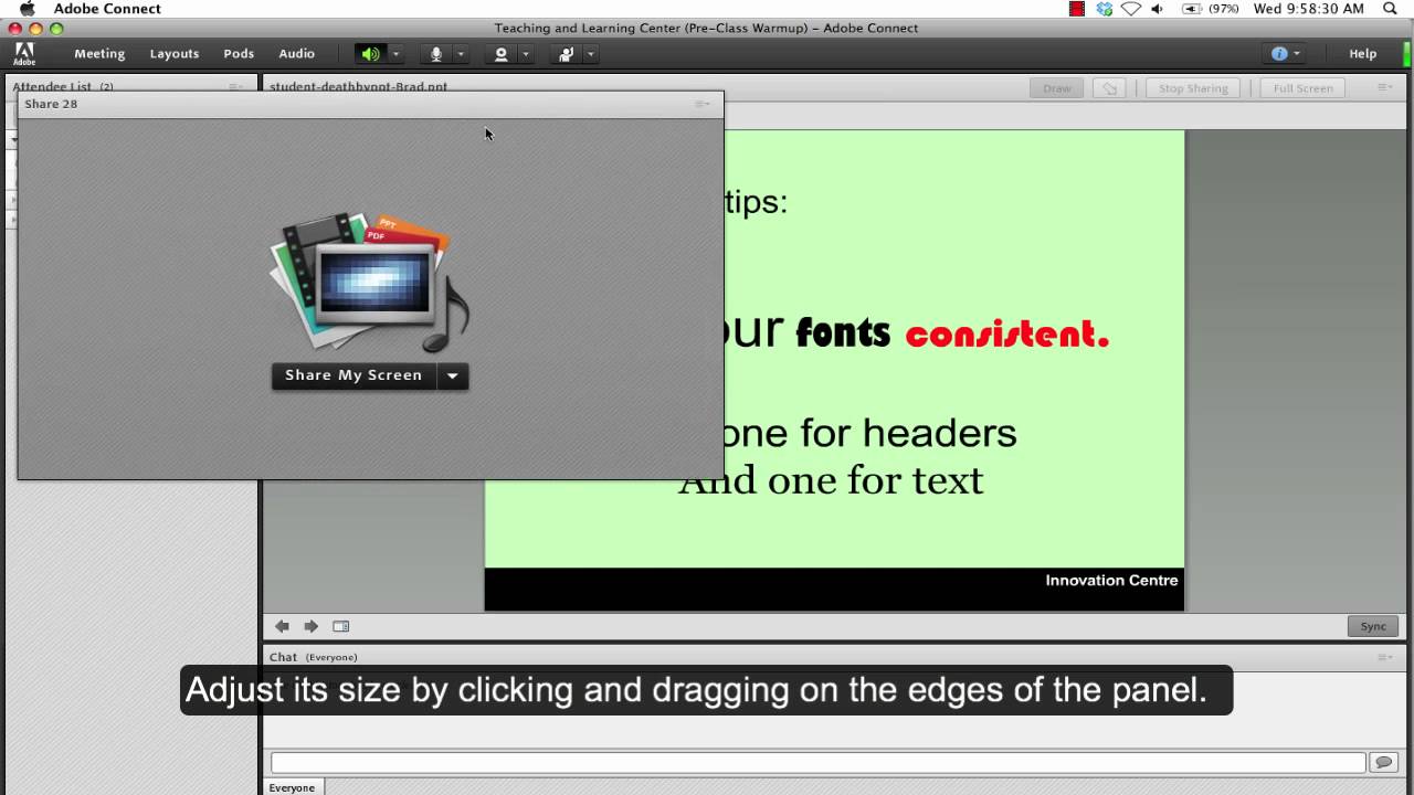 Adobe Connect Sharing Documents Youtube