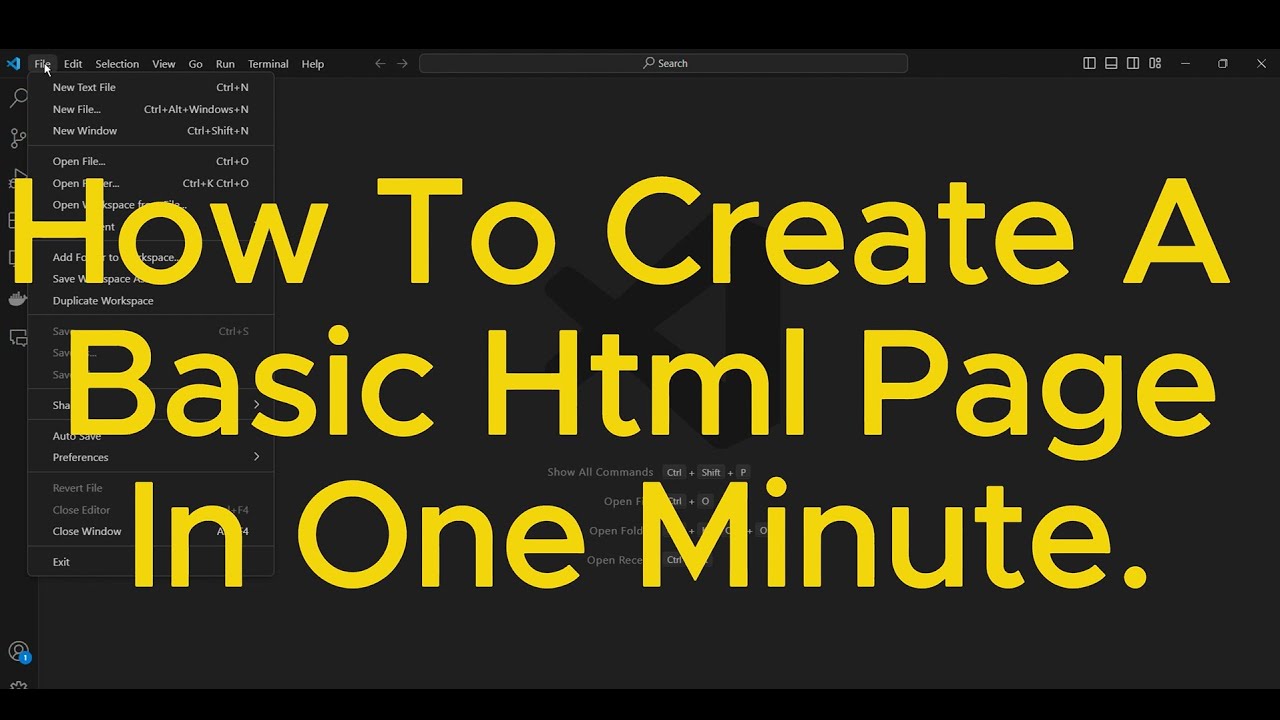 How To Create A Basic Html Page Html Tutorial For Beginners 01