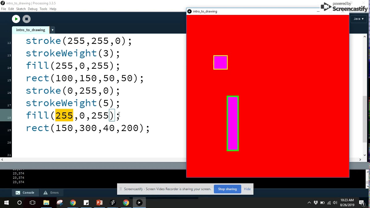 Processing Tutorial 6 Colors And Shapes Youtube
