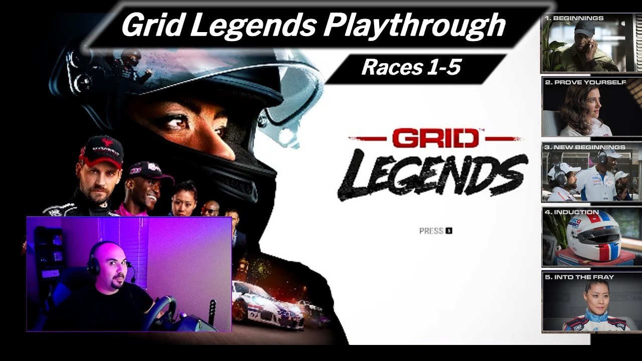 Grid Legends Story Playthrough Races 1 5 Youtube