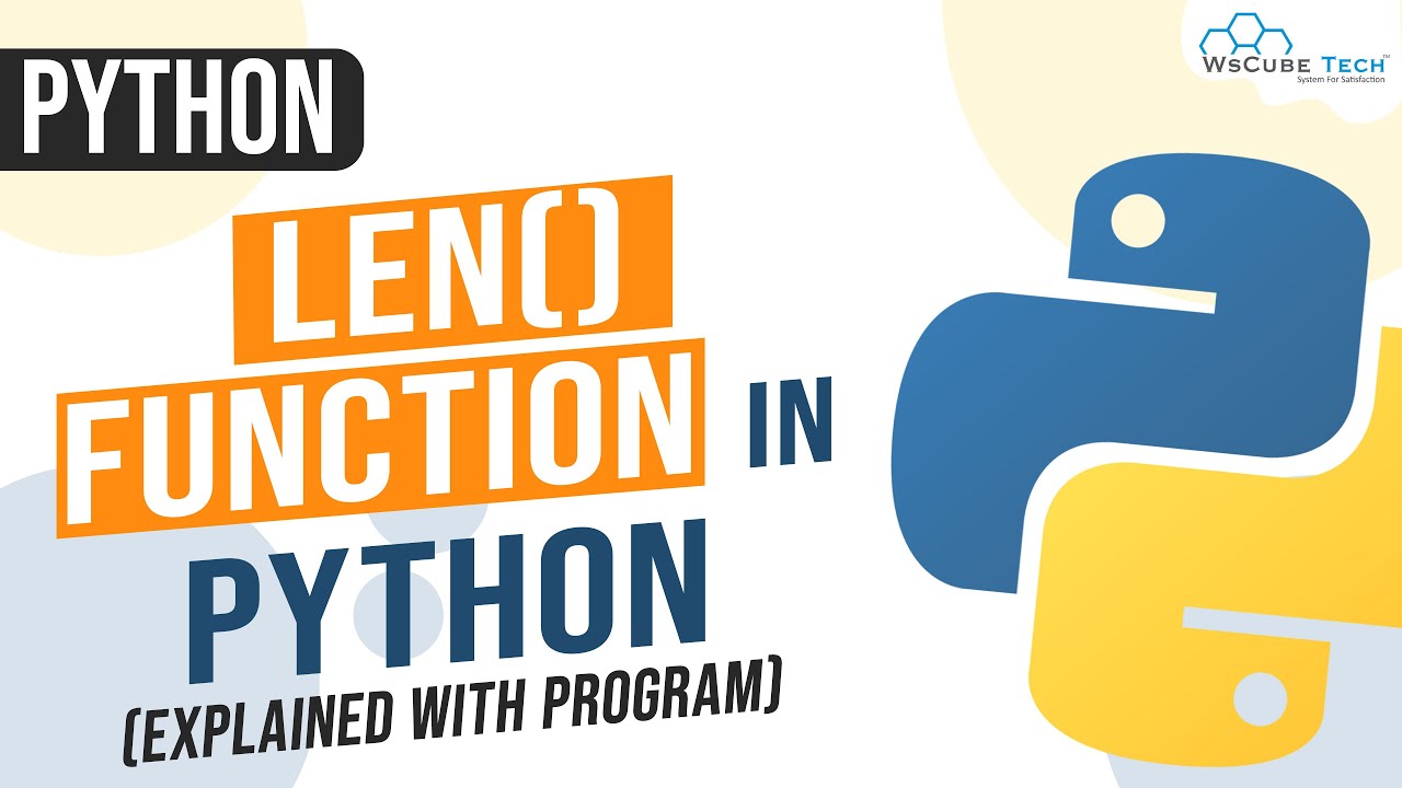 Len Function In Python Programming Built In String Functions In