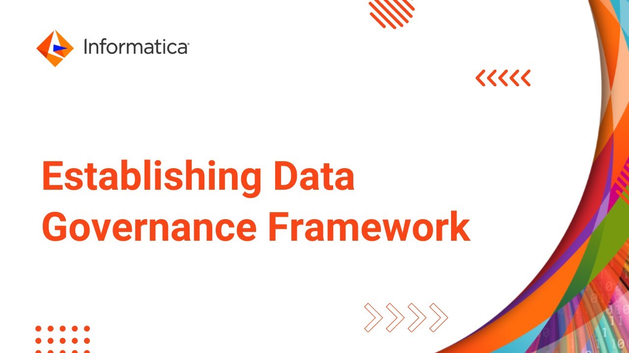 Establishing Data Governance Framework Youtube