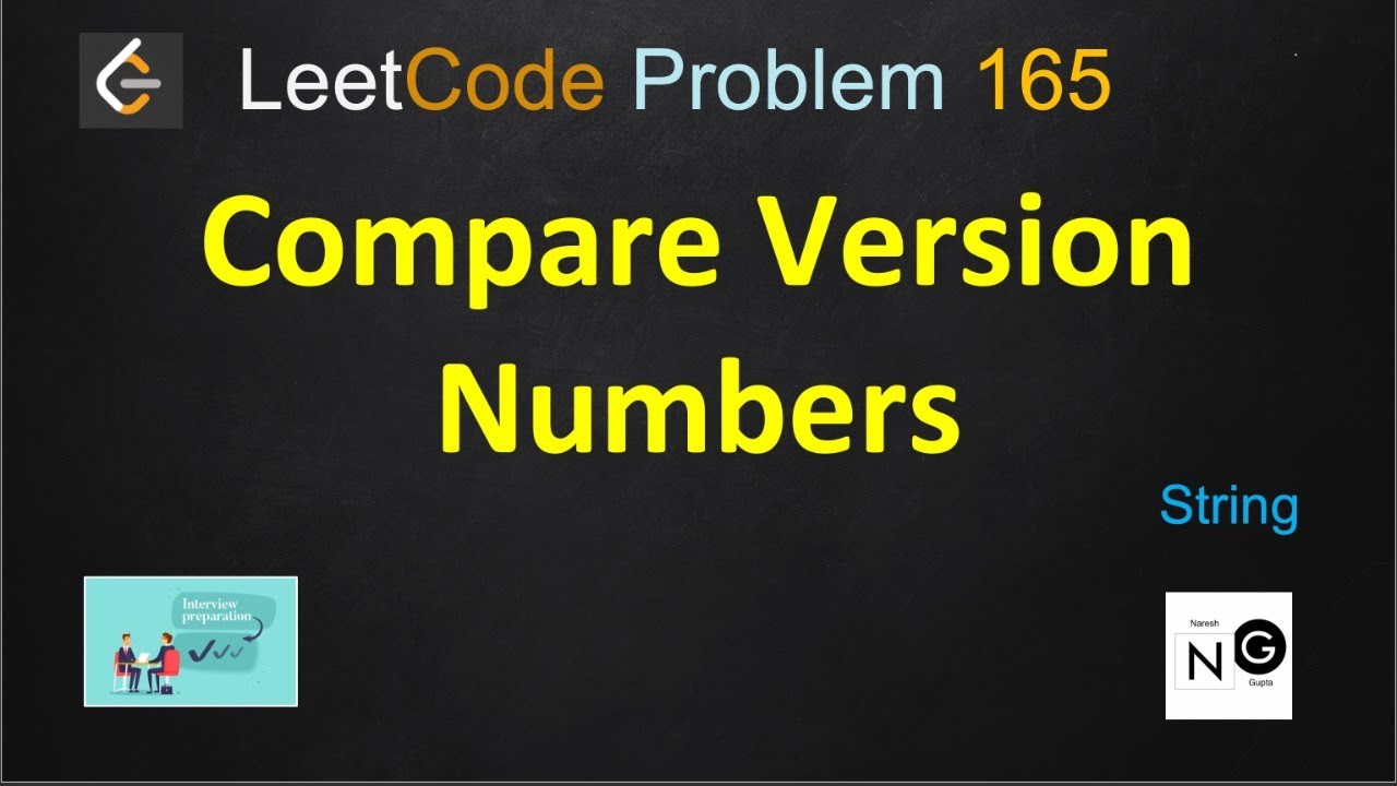 Compare Version Numbers Leetcode Leetcode 165 String Youtube