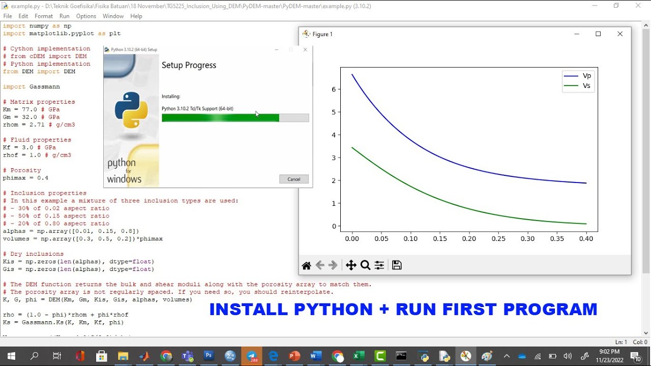 Install Python And Run First Program Youtube