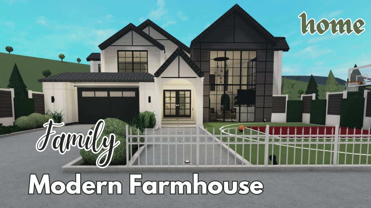 Family Modern Farmhouse 200k No Large Plot Roblox Bloxburg Youtube