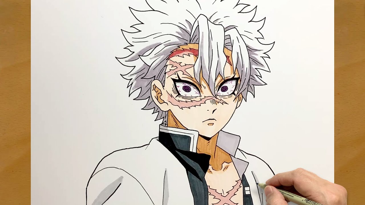 How To Draw Sanemi Shinazugawa From Demon Slayer I Kimetsu No Yaiba