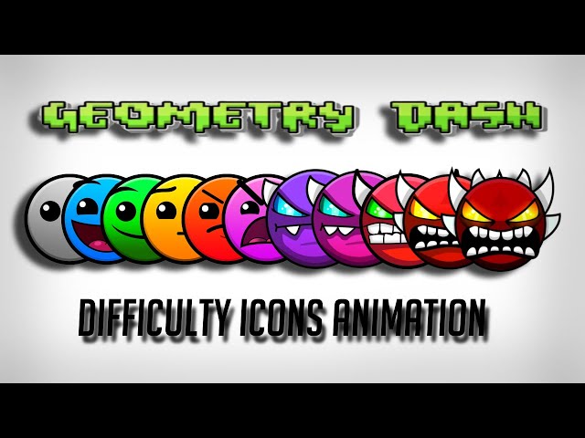Geometry Dash Difficulty Icons