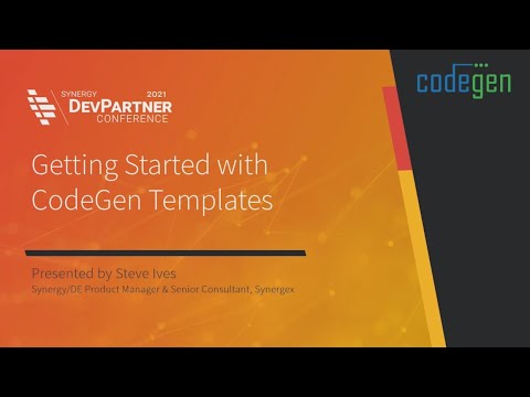 Getting Started With Codegen Templates Devpartner Conference 2021
