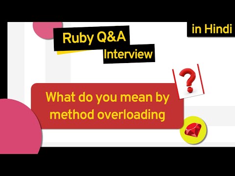 Understanding Method Overloading In Ruby Youtube