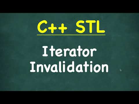 Iterator Invalidation C Stl Standard Template Library Youtube