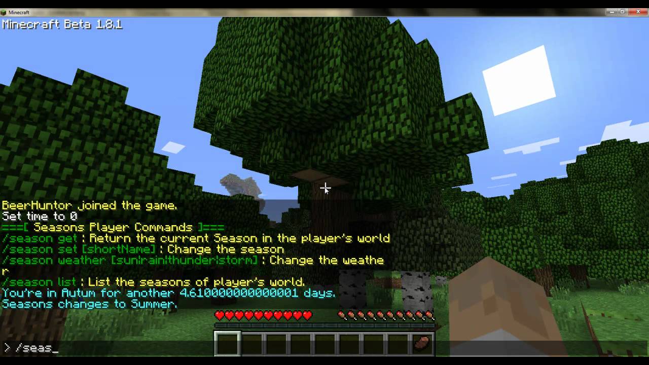 Seasons Bukkit Plugin Tutorial Youtube