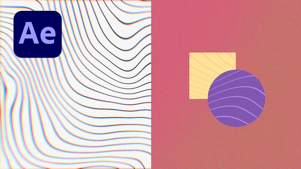 After Effects Wavy Line Background Texture Tutorial Youtube
