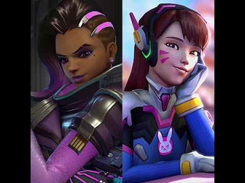 Overwatch Selfies Sombra Dva Livestream Art P2 Youtube
