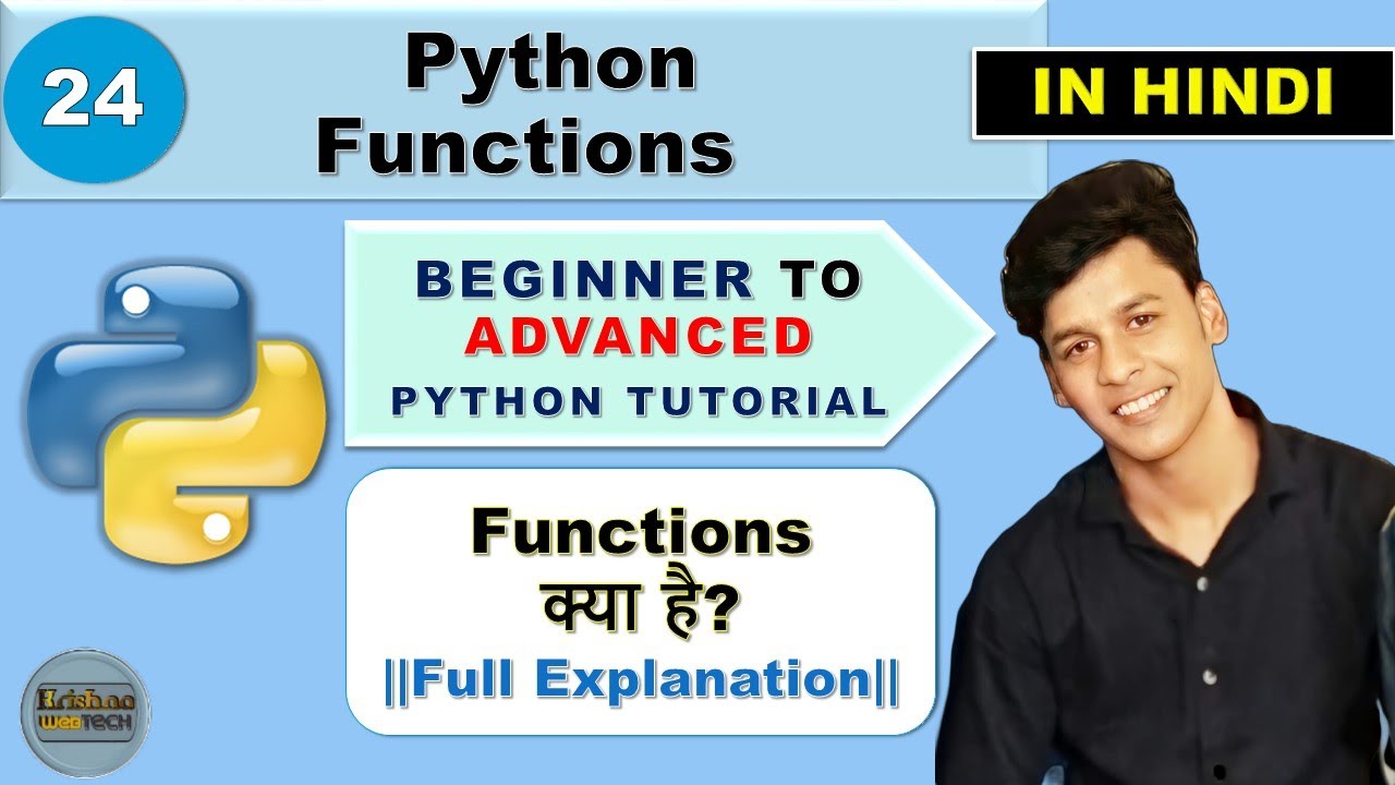 Python Functions Full Explanation Python Tutorial 24 Hindi With