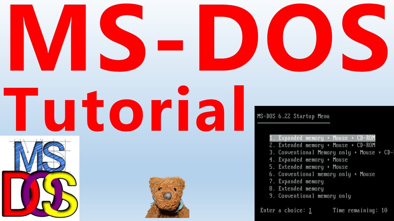 Dos Tutorial Commands For Beginners Youtube