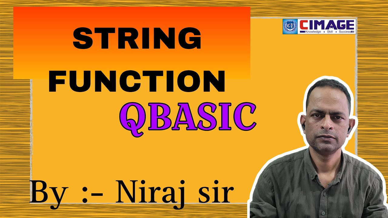 String Function Qbasic Youtube