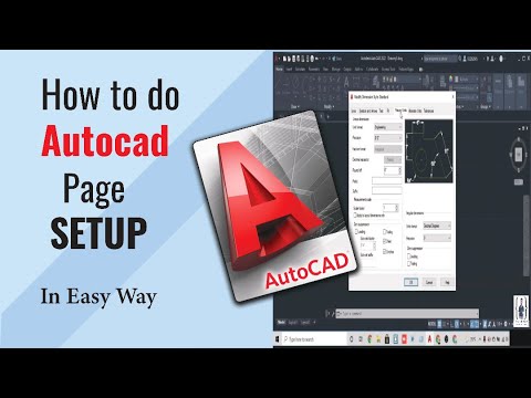 Autocad Page Setup Tutorial Youtube