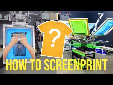 Screen Print Your Own T Shirt Step By Step Tutorial Youtube