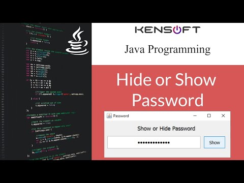 Jpasswordfield In Java Hide Or Show Password 100 Best For Beginners