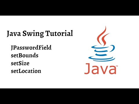 How To Setbounds Jpasswordfield Part 1 Java Swing Tutorial Youtube