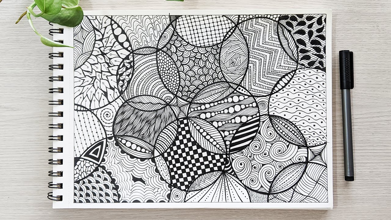 Easy Doodle Pattern Video Easy Doodle Art Zen Doodle Art Doodle