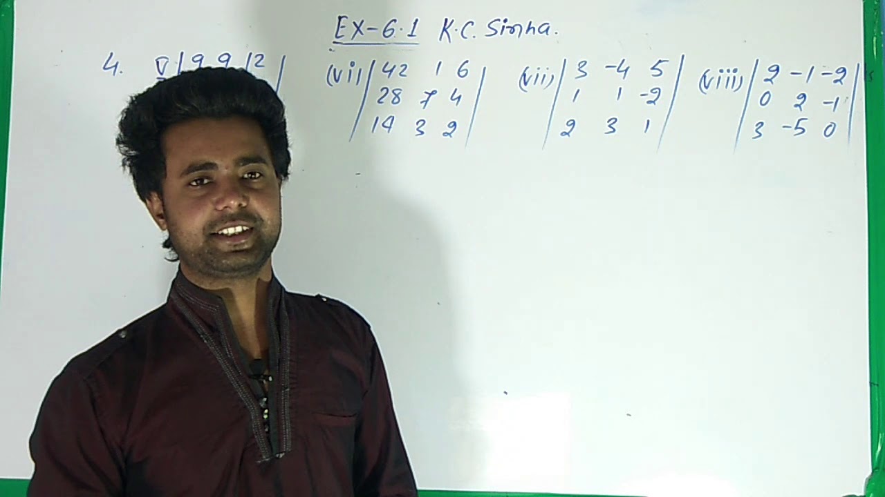 Determinants Class Day 5 Youtube
