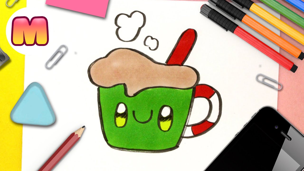 Como Dibujar Taza De Chocolate Kawaii Dibujos Kawaii Faciles Como