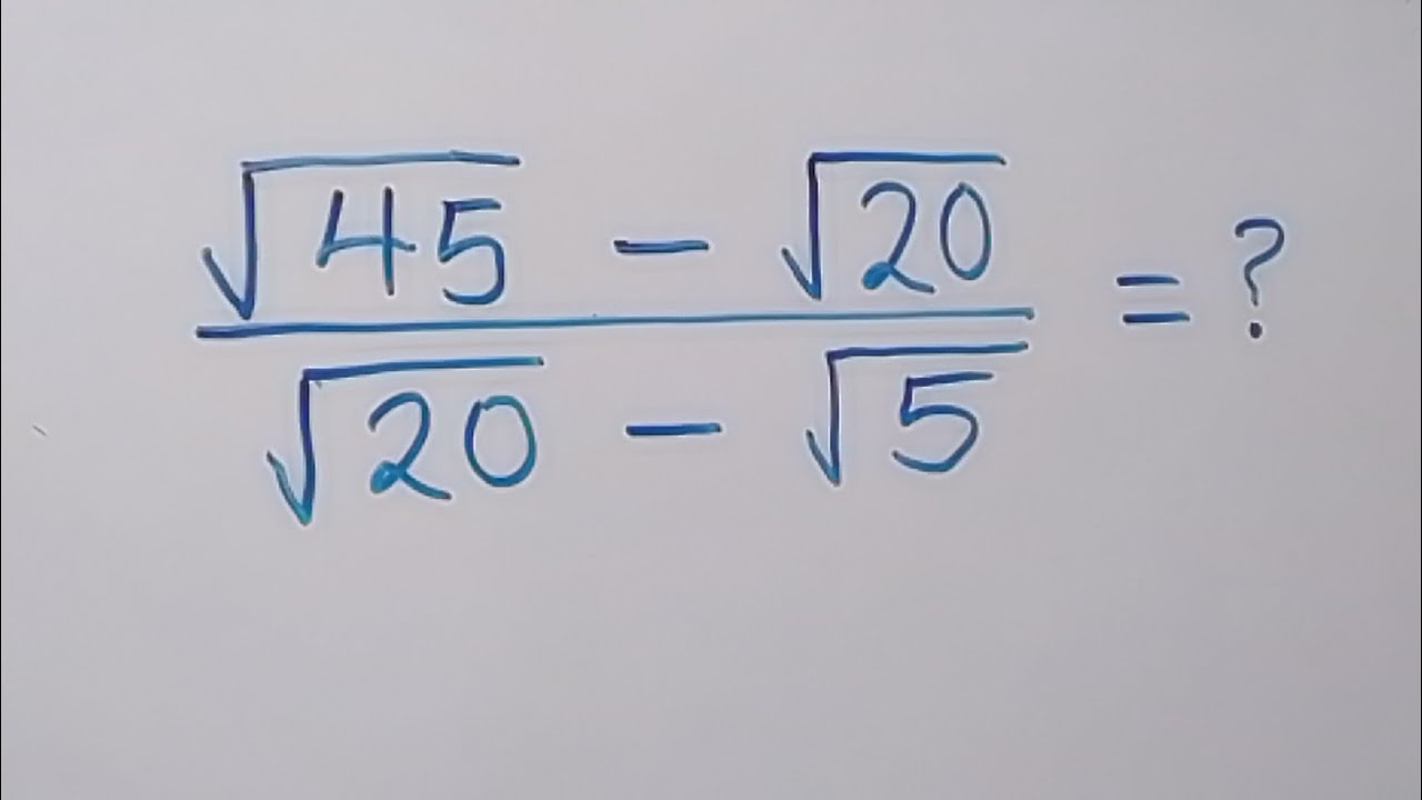 Nice Square Root Math Simplification Youtube