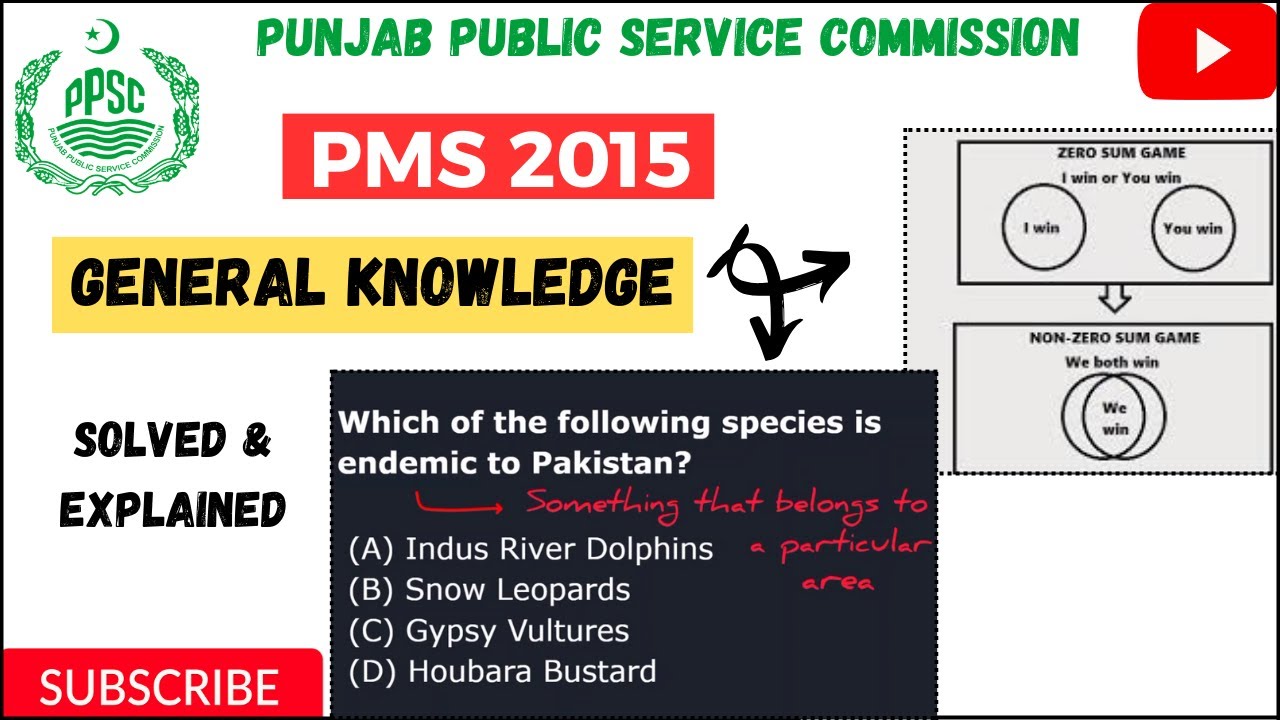 Pms Gk Paper 2015 Pms General Knowledge Past Paper 2015 Explained