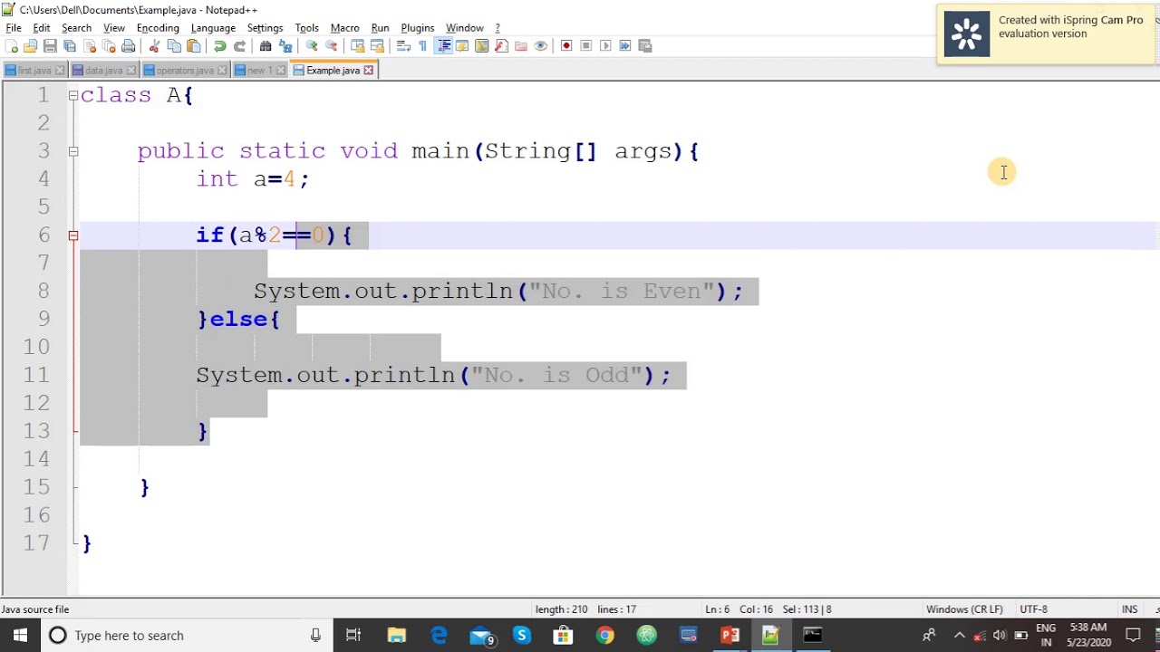 8 Even Or Odd Number Program In Java Youtube